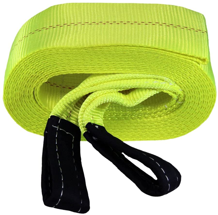 Yellow 30 ft x 4 in Heavy Duty Tow Strap – Adapt-A-Panel