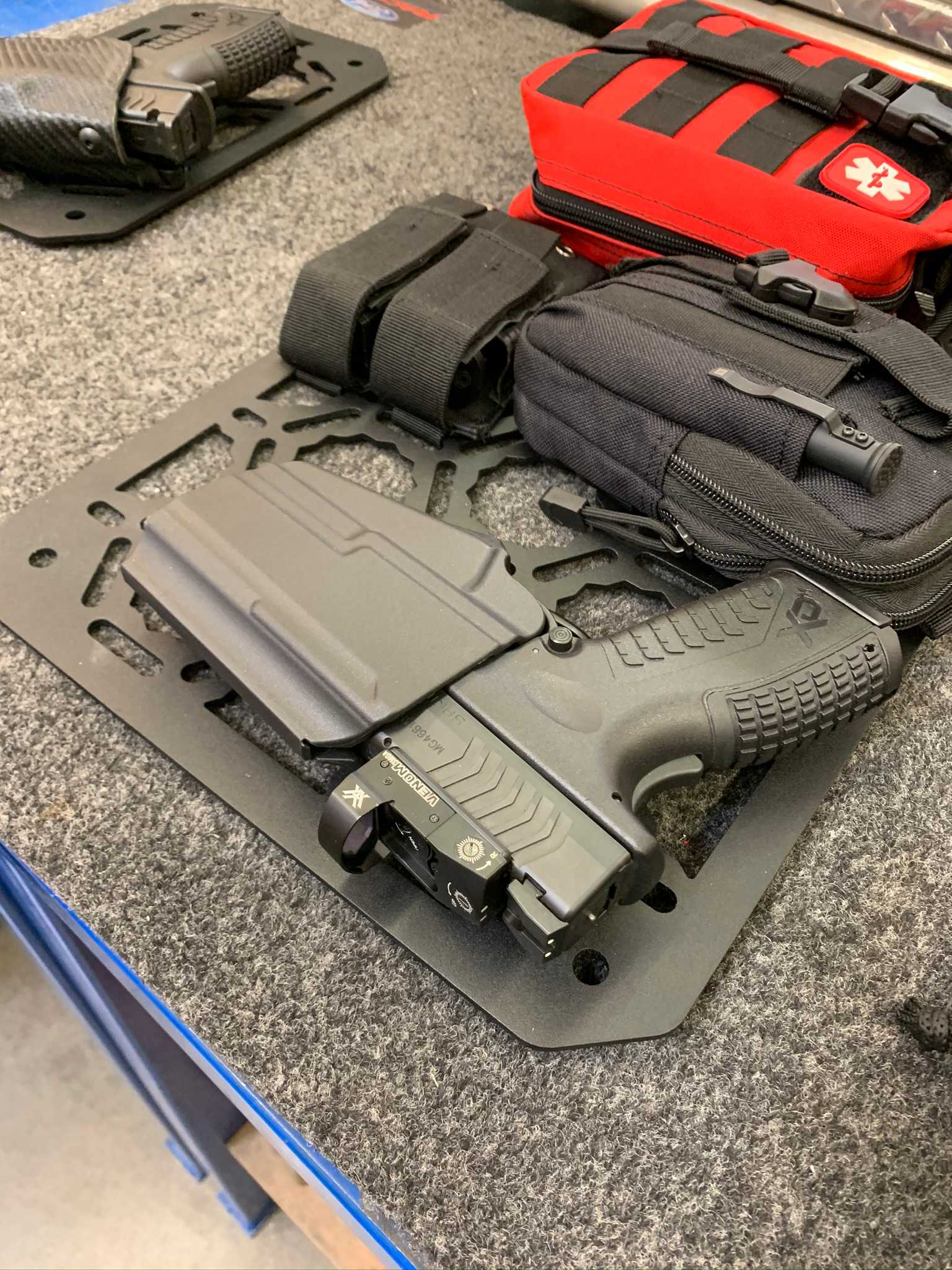 Backpack Insert Panel kit - with pistol holder, first aid kit, dual ma ...