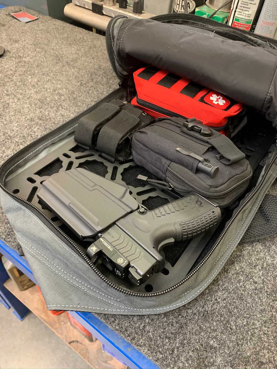 Backpack Insert Panel kit - with pistol holder, first aid kit, dual ma ...