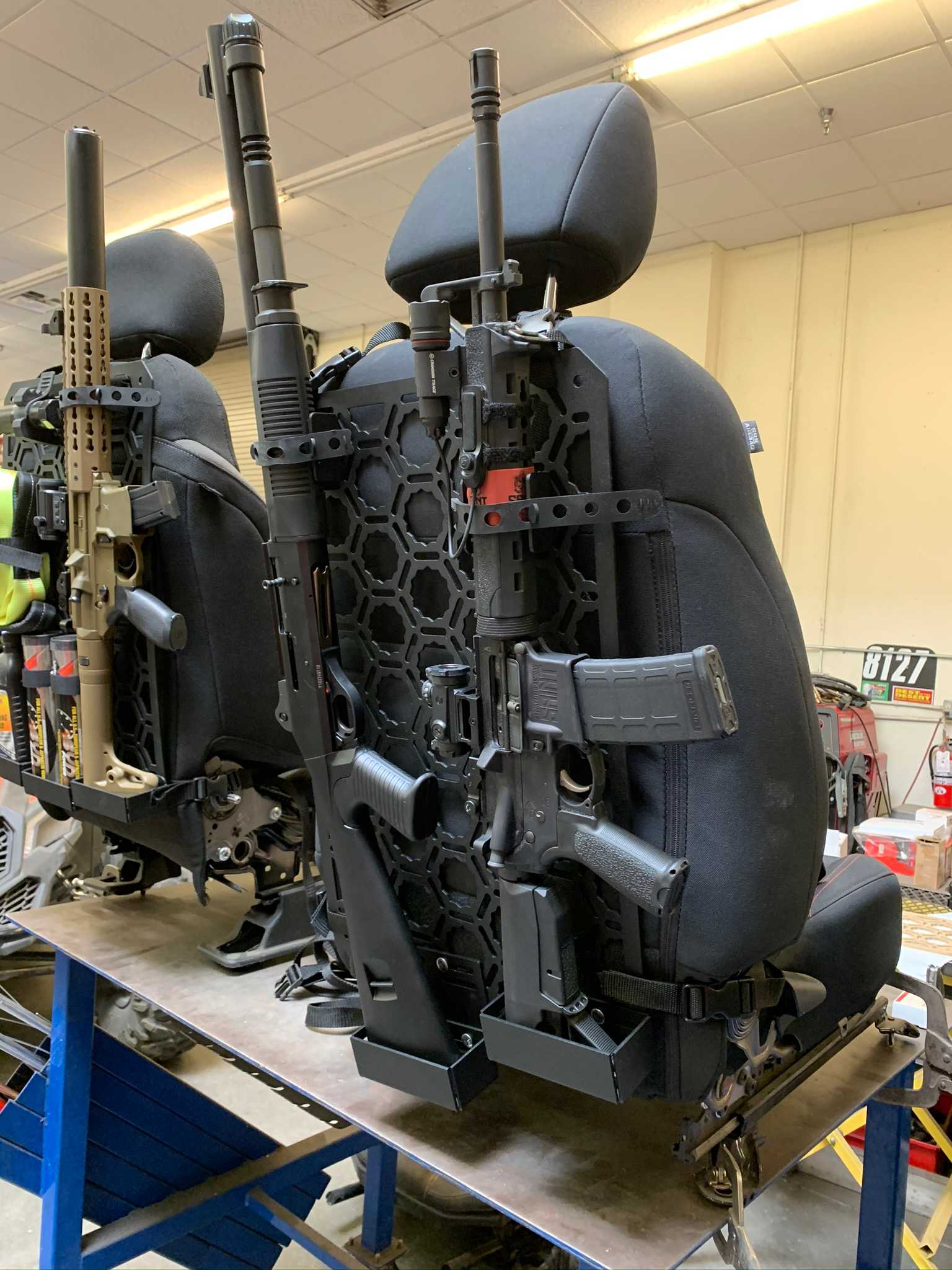 Shotgun and Rifle Mount - Vehicle Seat Back Mounting Kit – Adapt-A-Panel