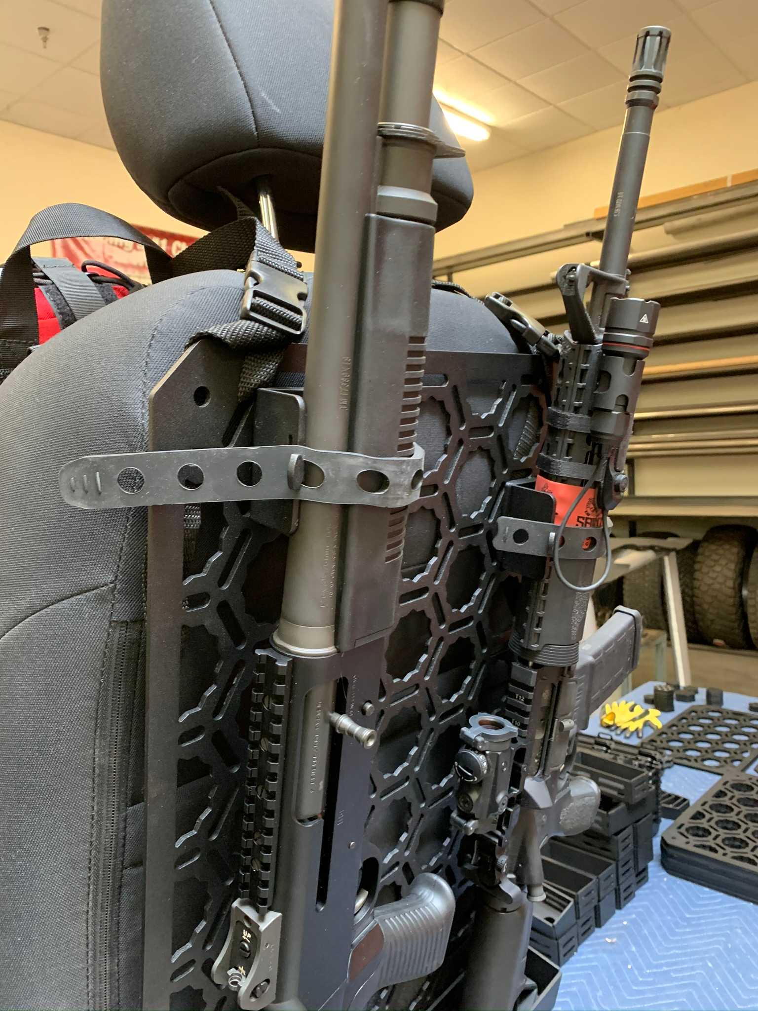 Shotgun and Rifle Mount - Vehicle Seat Back Mounting Kit – Adapt-A-Panel